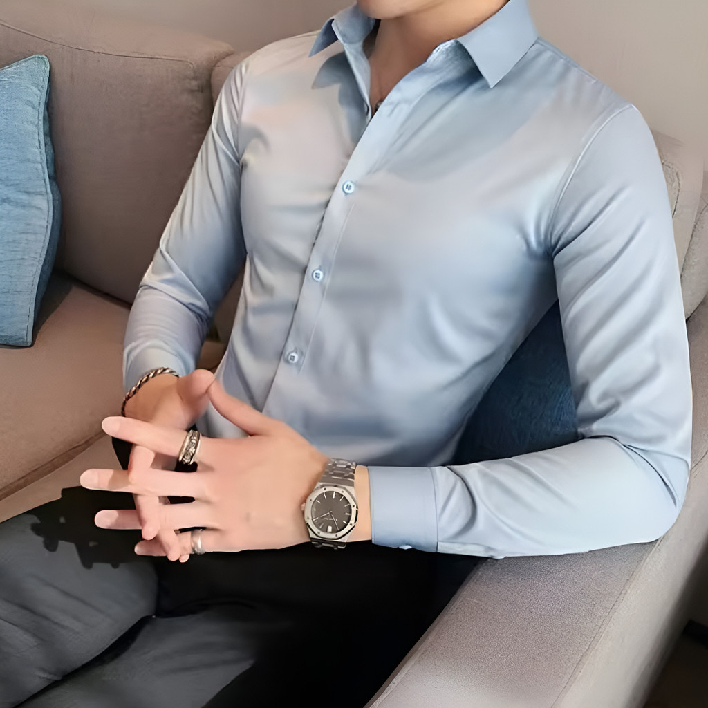 Camisa Slim Com Elastano Zafferano Original- Com Nf-e | Shopee Brasil