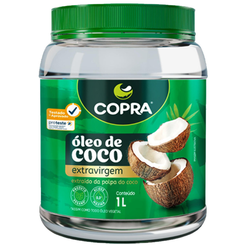 Óleo de Coco Extravirgem Copra Food Service 1L | Shopee Brasil