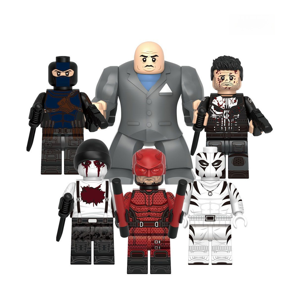 Superheros Action Figures Daredevil Punisher Muse Kingpin Bullseye ...