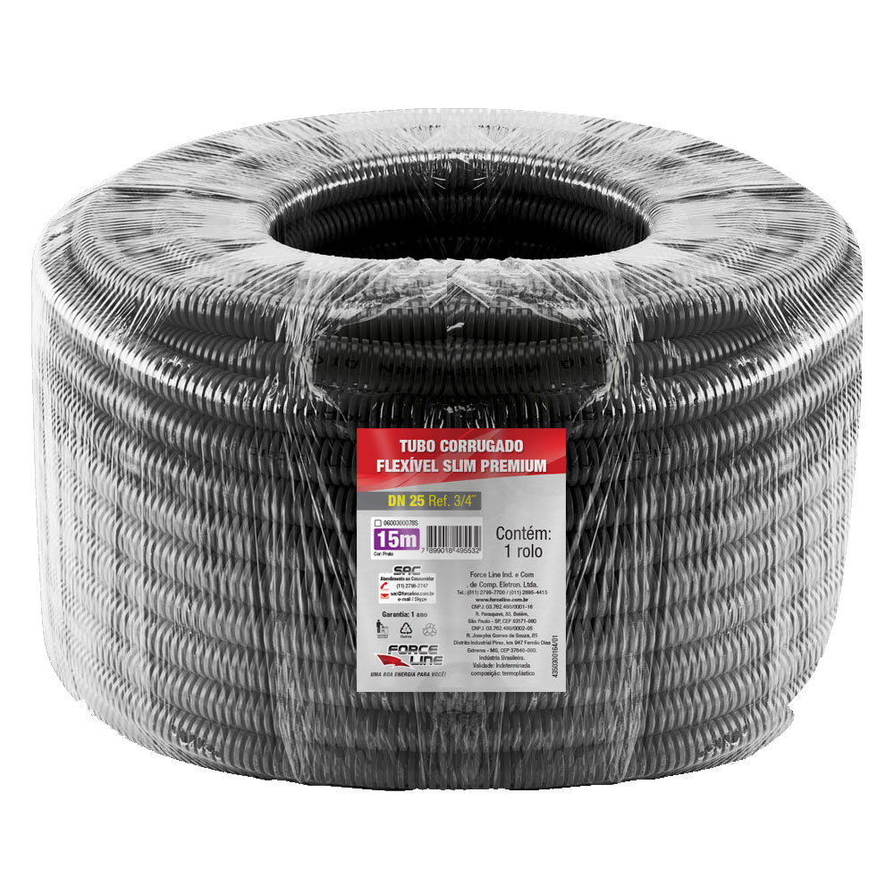 Conduíte Eletroduto Corrugado Premium 3/4" 25 Dn 15 metros | Shopee Brasil
