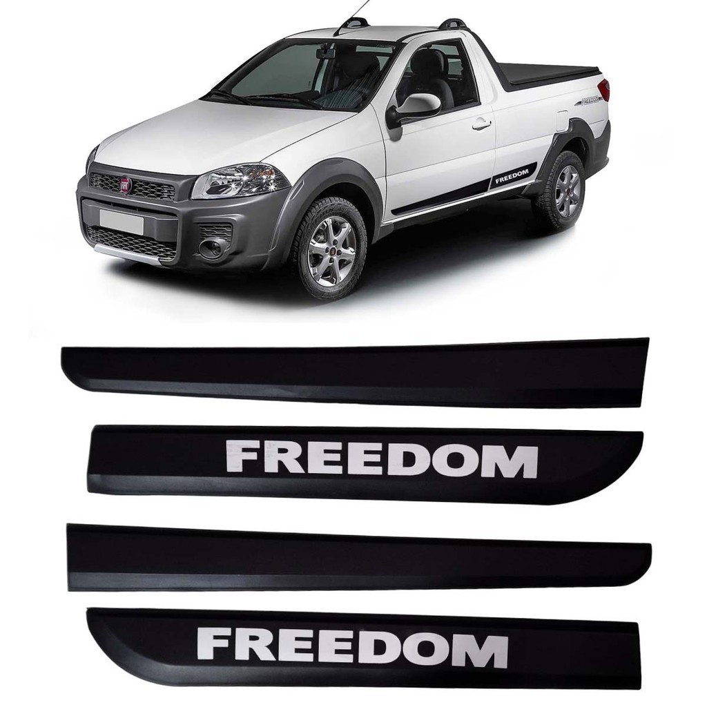 FRISO LATERAL FIAT STRADA FREEDOM 2 PORTAS 2021 2022 2023 2024 2025 ...
