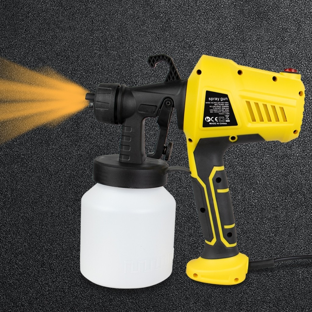 Pistola de Pintura Pulverizador Elétrico 500W Pulverizadora Potente 220V Pistola De Tinta ...