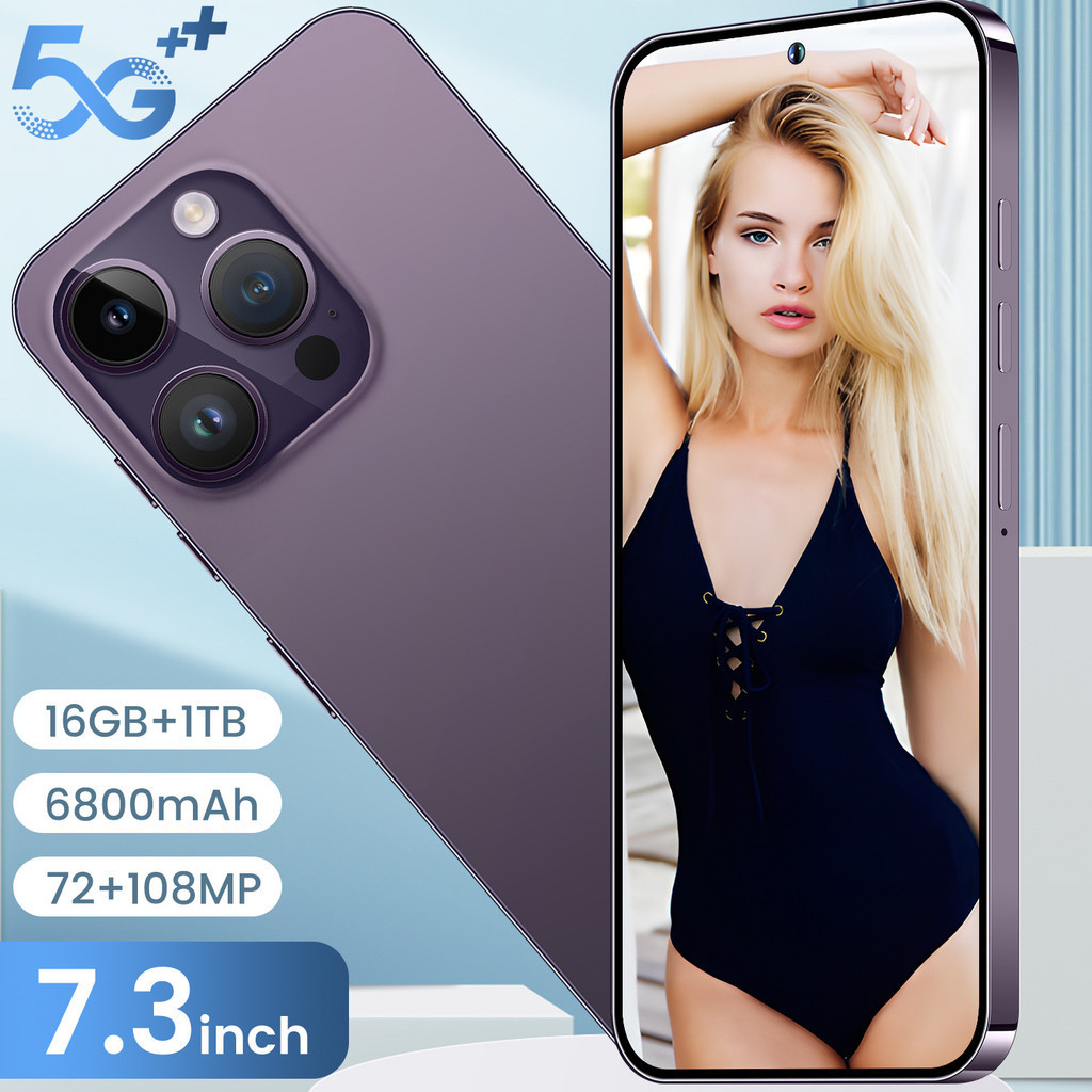 Smart i15 Pro Max 5G Celular Android 6.8 Polegadas OTG Tela Cheia Face ID 8 + 516 1TB dual SIM ...