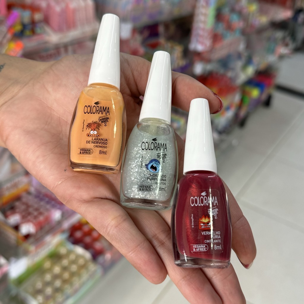 Kit 3 Esmalte Colorama Divertida Mente 2 , Laranja de Neverso ...
