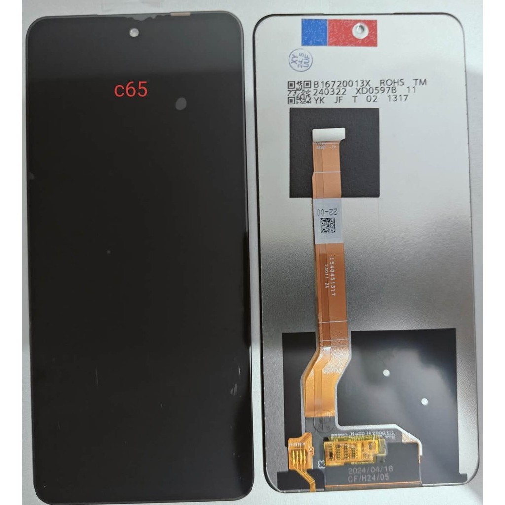 Tela Frontal Touch Display Para Realme C25 C35 C51 C53 C55 C65 C67 Note 50 ORIGINAL | Shopee Brasil