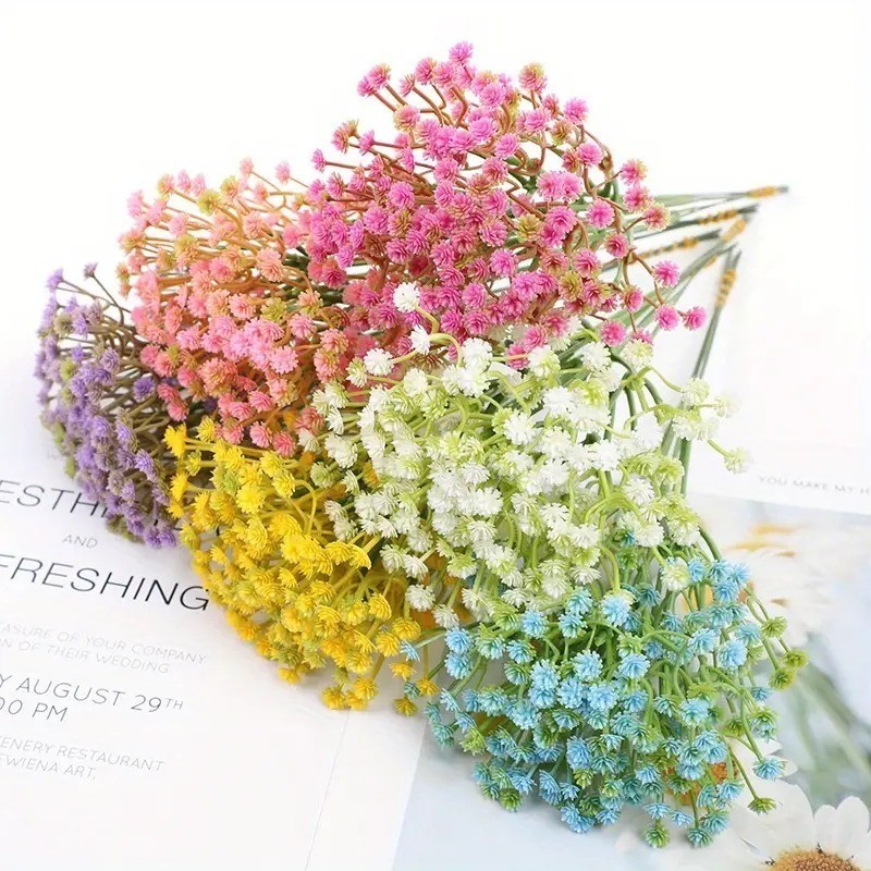 Flores Matinho Mosquitinho Gysophilia Artificial Floral Folhagem P ...