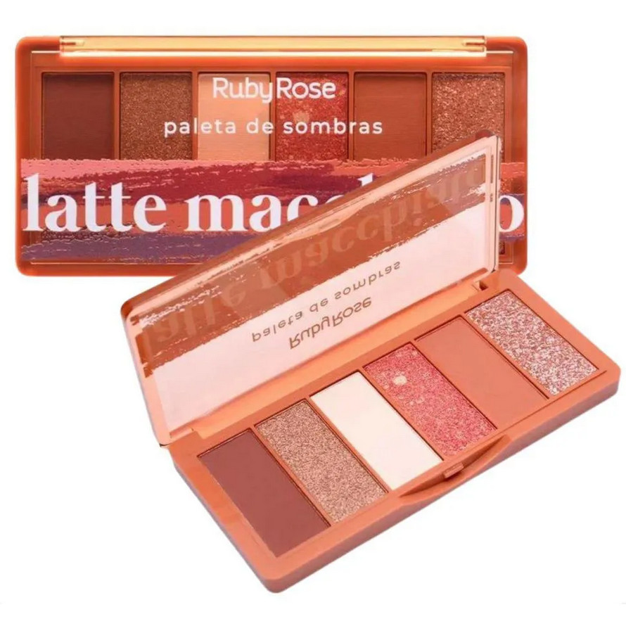 Ruby Rose Paleta Sombras Latte Machiatto 6 Cores HB F531 | Shopee Brasil