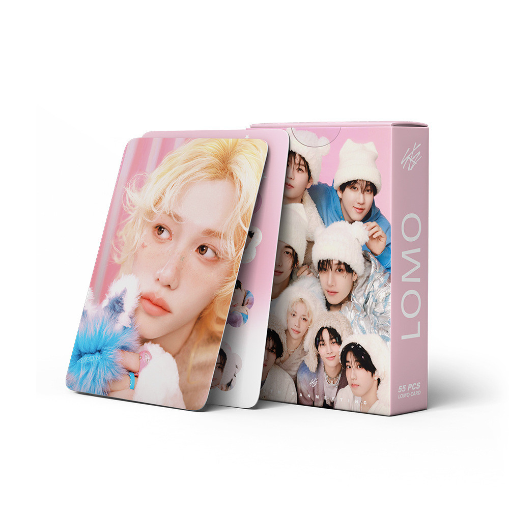55pcs STRAY KIDS SKZ 5 Relógio Lomo Cartões HOP HIP 5o Fan Club Reunião ...