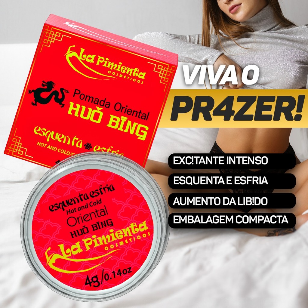 CALOR E FRIO PARA UM PRAZER INTENSO COM GEL TÉRMICO HUO BING - ESQUENTA ...