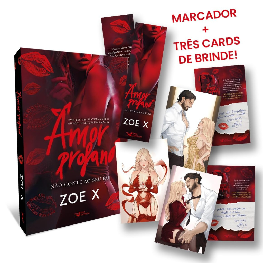 Amor profano autor X, Zoe. | Shopee Brasil