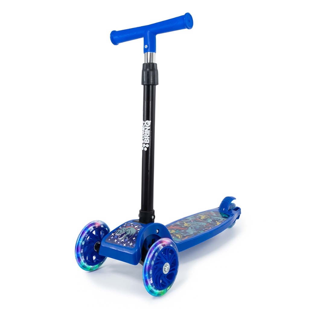 Patinete Infantil 3 Rodas Com LED Dobrável Suporta 40kg Menino e Menina Com Freio Resistente ...