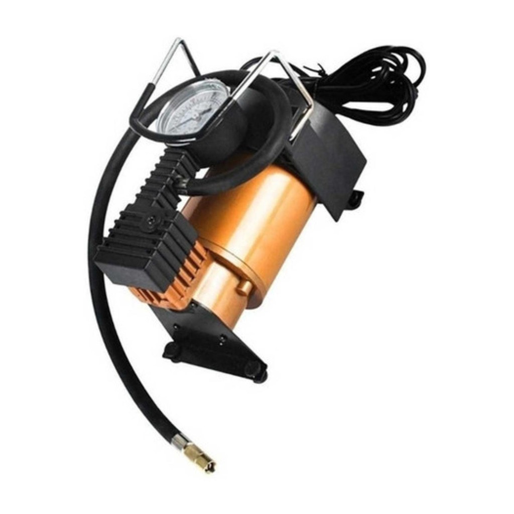 Mini Compressor Ar Em Metal 140 Psi 12v Carro Moto Bike Bola | Shopee ...
