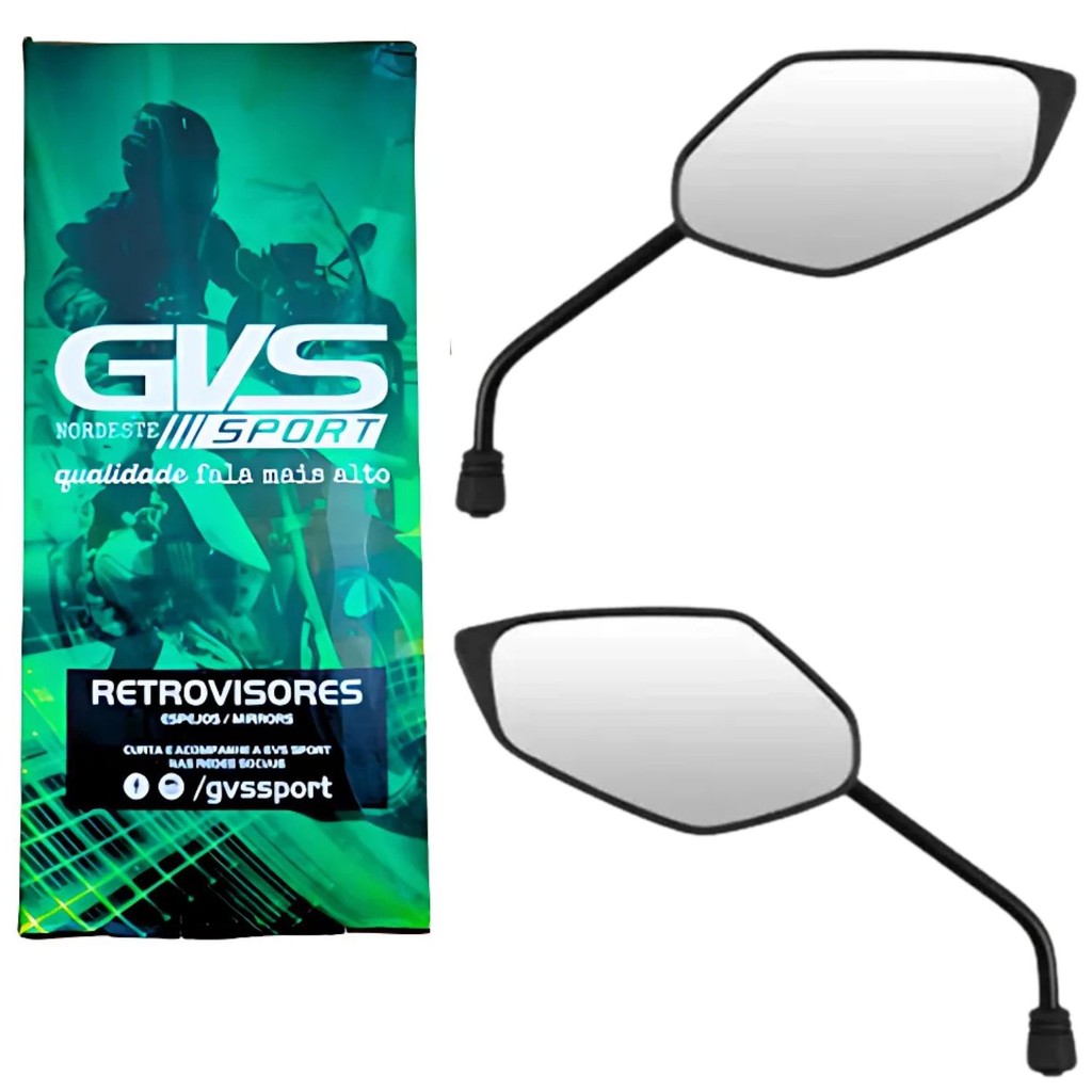 Retrovisor Gvs Fazer 150 2014 2015 2016 2017 2018 2019 2020 2021 2022 2023 2024 2025 | Shopee Brasil