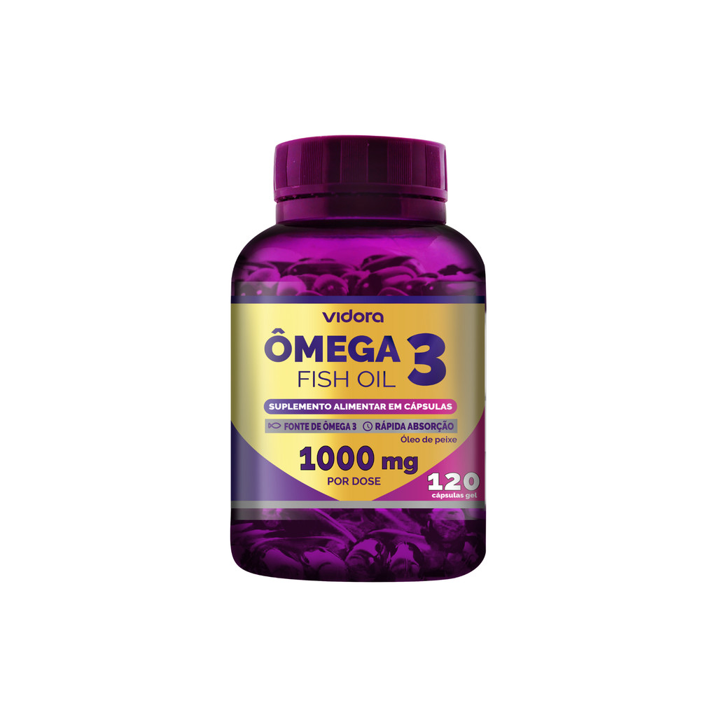 Vidora Omega 3 1000mg 120 Caps Gel | Shopee Brasil
