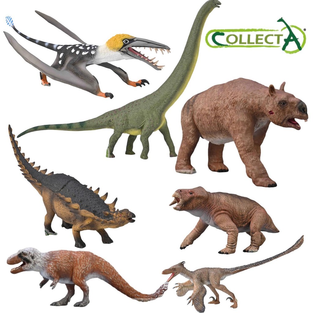Conjunto De Modelos De Dinossauros E Animais Pré-Históricos Collecta ...