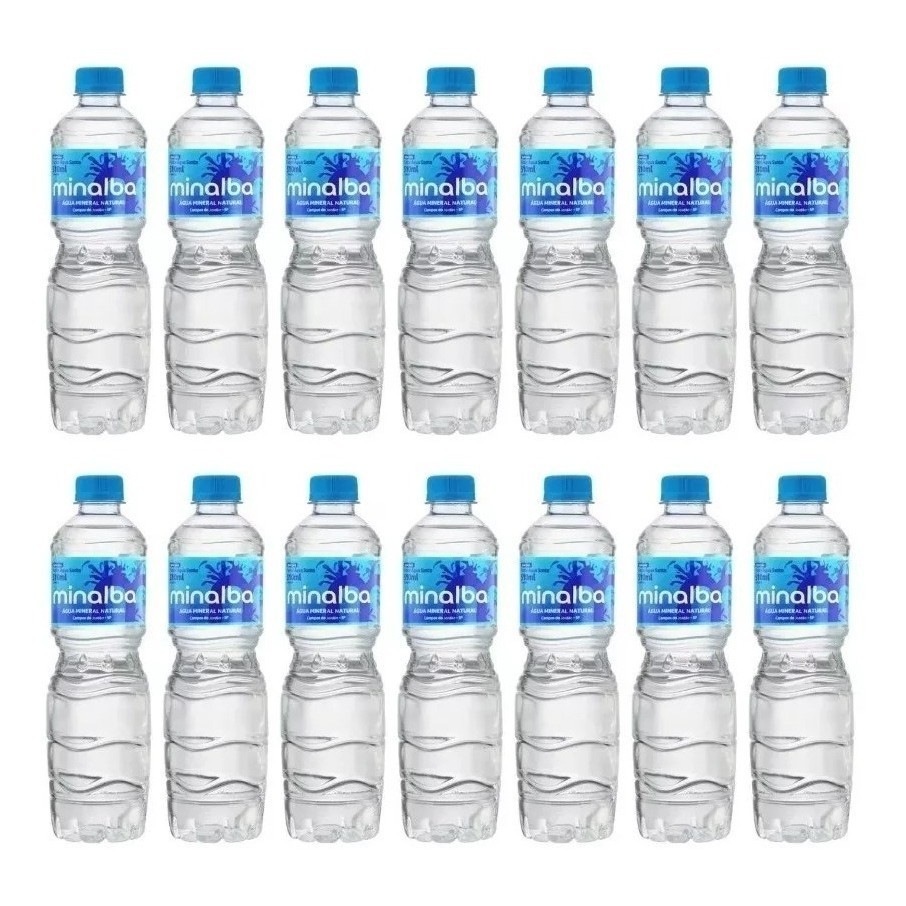 Minalba 510ml Agua Mineral Natural Kit 12 Unidades | Shopee Brasil