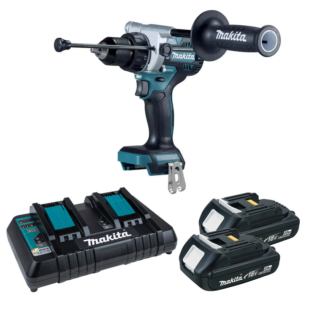 Kit Furadeira Parafusadeira Impacto 1/2 Dhp486 18v Bl + 2 Baterias ...