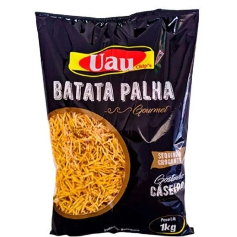 Batata Palha 1 kg Uau Chips | Shopee Brasil