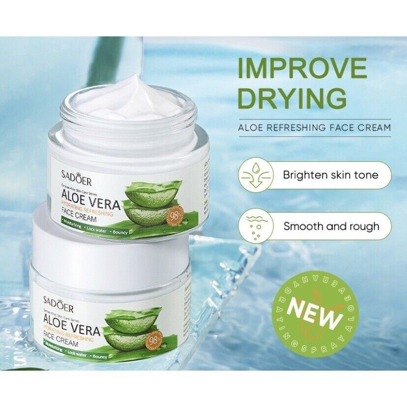 ROREC SADOER Aloe Vera Hydrating Refreshing Face Cream Moisturizing Refreshing Moisturizing ...