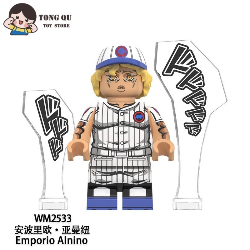 Anime Minifigures JOJO Building Block Doll Collection Modelo de Coleção ...
