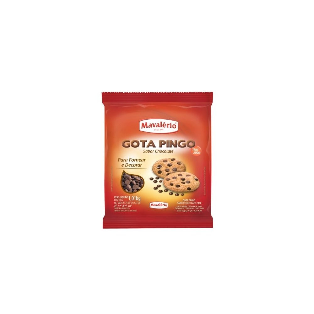Gota Pingo Sabor Chocolate 1.01kg Mavalerio | Shopee Brasil