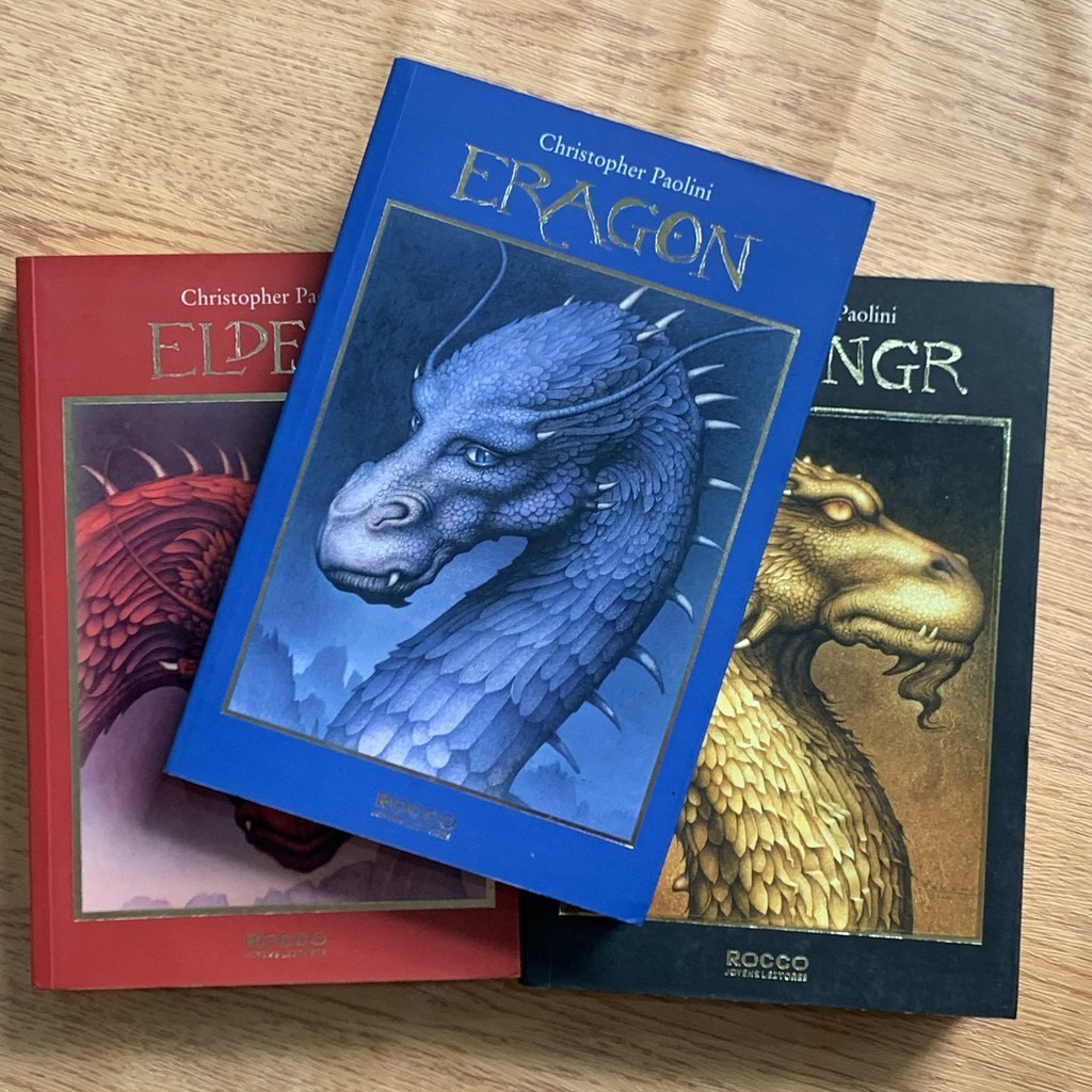 LIVRO TRILOGIA DA HERANÇA - ERAGON ELDEST BRISINGR - CHRISTOPHER ...