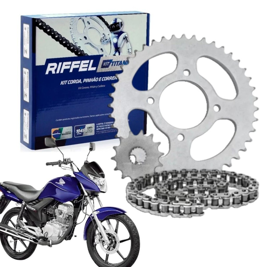 Kit Relação Tração Transmissão Cg Titan Fan 150 2004 2005 2006 2007 ...