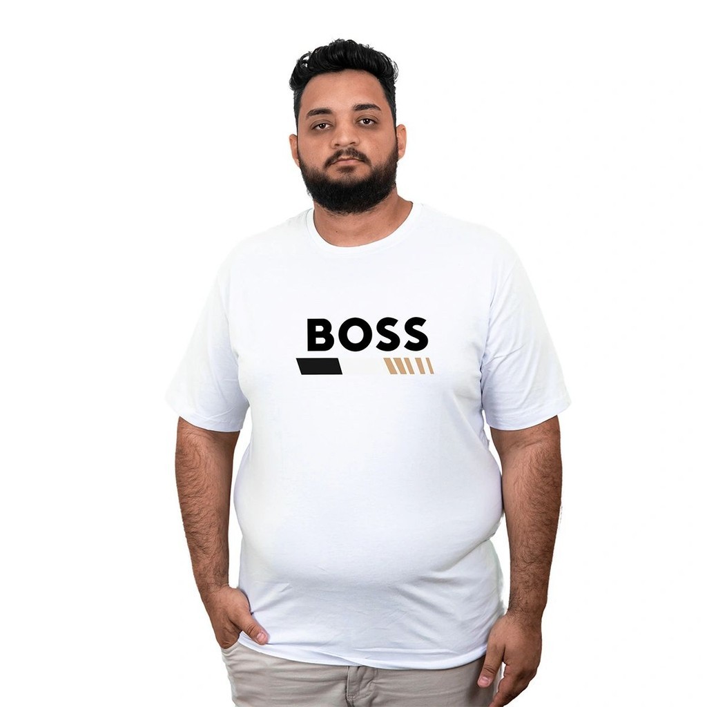 Camisa Masculina Plus Size Hugo Boss Reset | Shopee Brasil