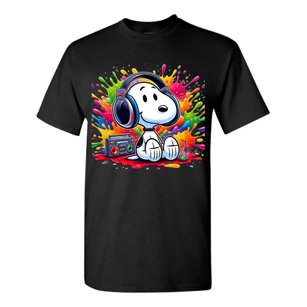 Camiseta 100%algodão-plus-adul-inf-snoopy Desenho Snoop | Shopee Brasil