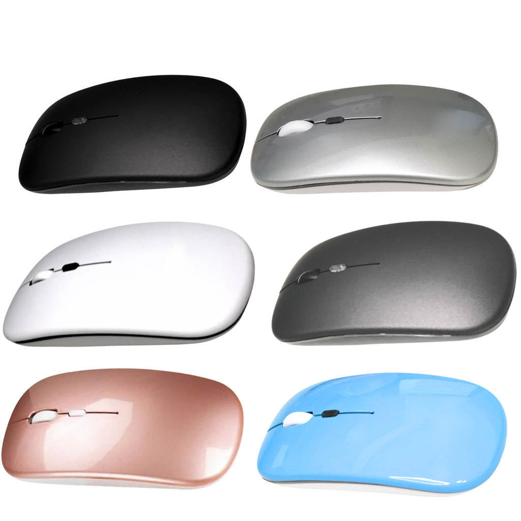 Mouse Slim Bluetooth Wireless Sem Fio Recarregável Ergonômico Portátil ...