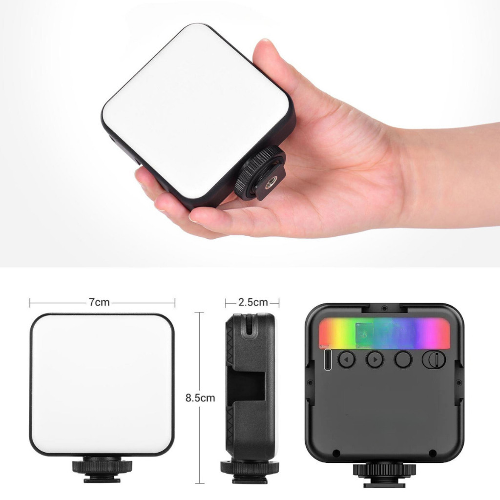 Luz De Vídeo Rgb Iluminacao Mini Led Pra Câmera Panel Led | Shopee Brasil