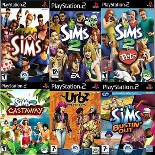 The Sims Coleção - Ps2 Kit 6 Jogos ps2ps2 x | Shopee Brasil