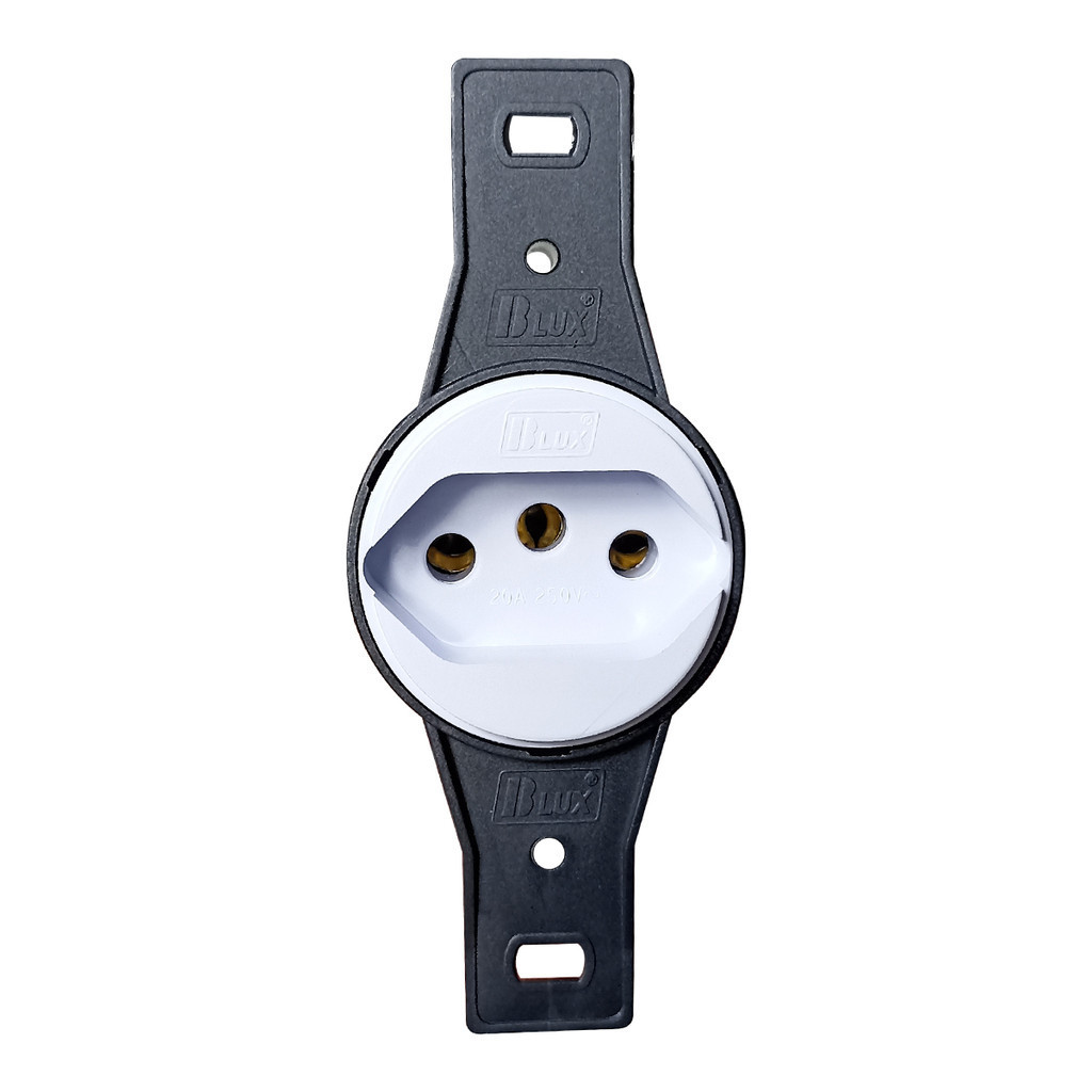 20 Tomada De Embutir Redonda 2p+t 20a Branca | Shopee Brasil