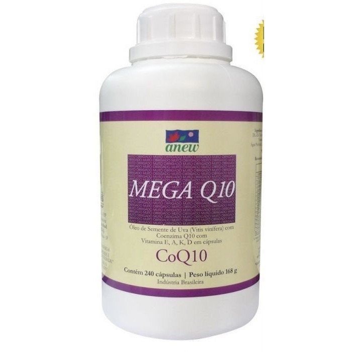 Mega Q10 240 Capsulas Anew Coenzima Q10 | Shopee Brasil