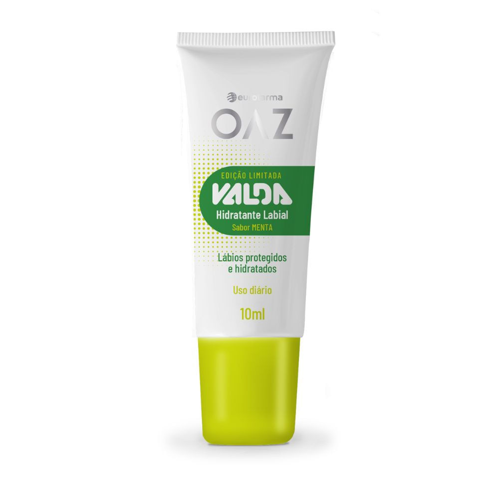 Hidratante Labial Valda OAZ Sabor Menta 10ml | Shopee Brasil