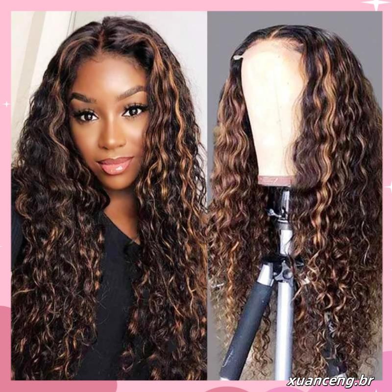 14 Perucas femininas preta lace cabelo humano cacheado natural peruca ...