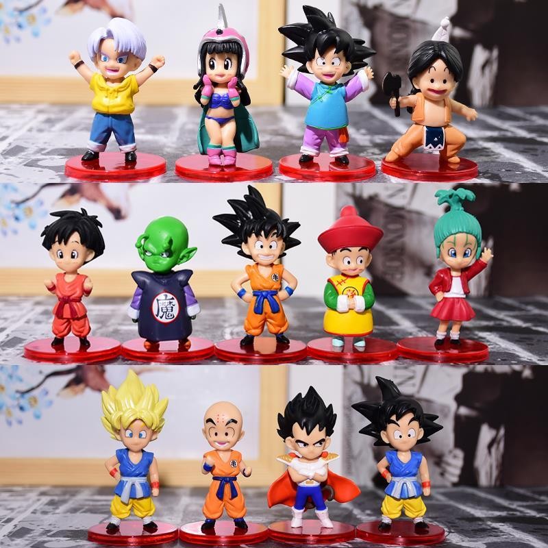 Dragon Ball Figura Desktop Pequenos Ornamentos Goku Caixa Misteriosa Infância Brinquedos ...