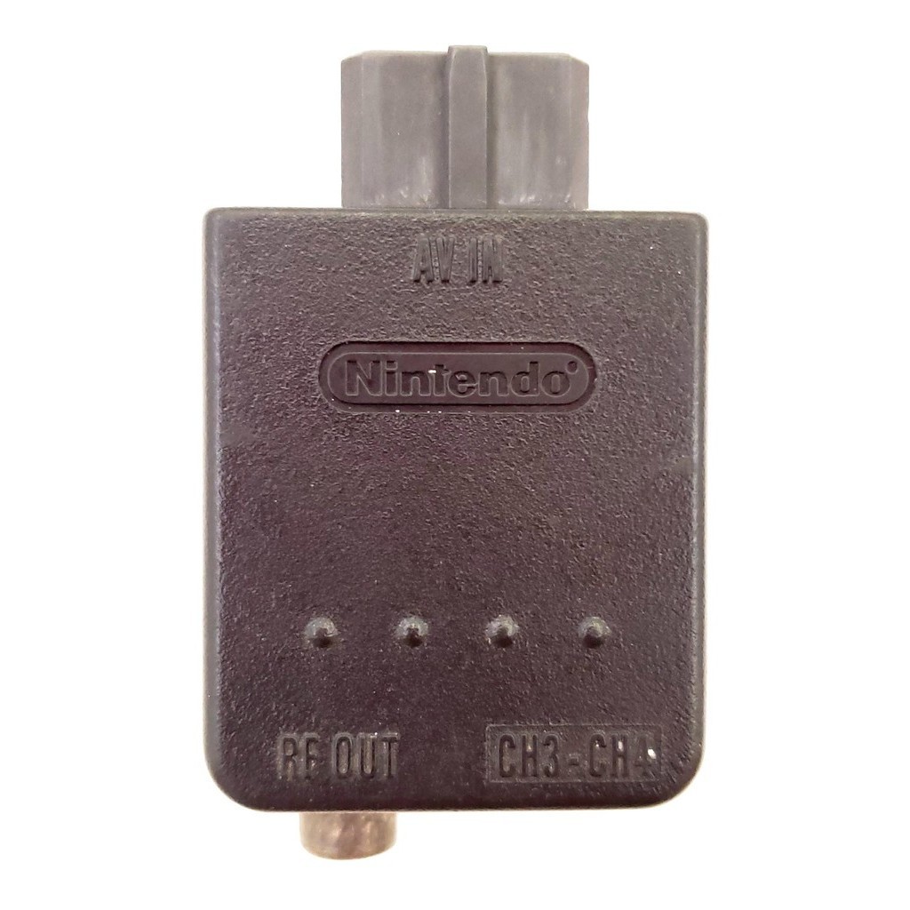 Adaptador RF Modulador Para SNES, N64 e GameCube Original | Shopee Brasil