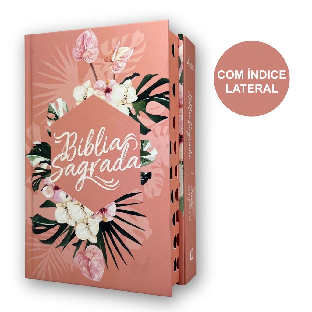 Bíblia ACF | Soft Touch Índice | Orquídea | Thomas Nelson | Shopee Brasil