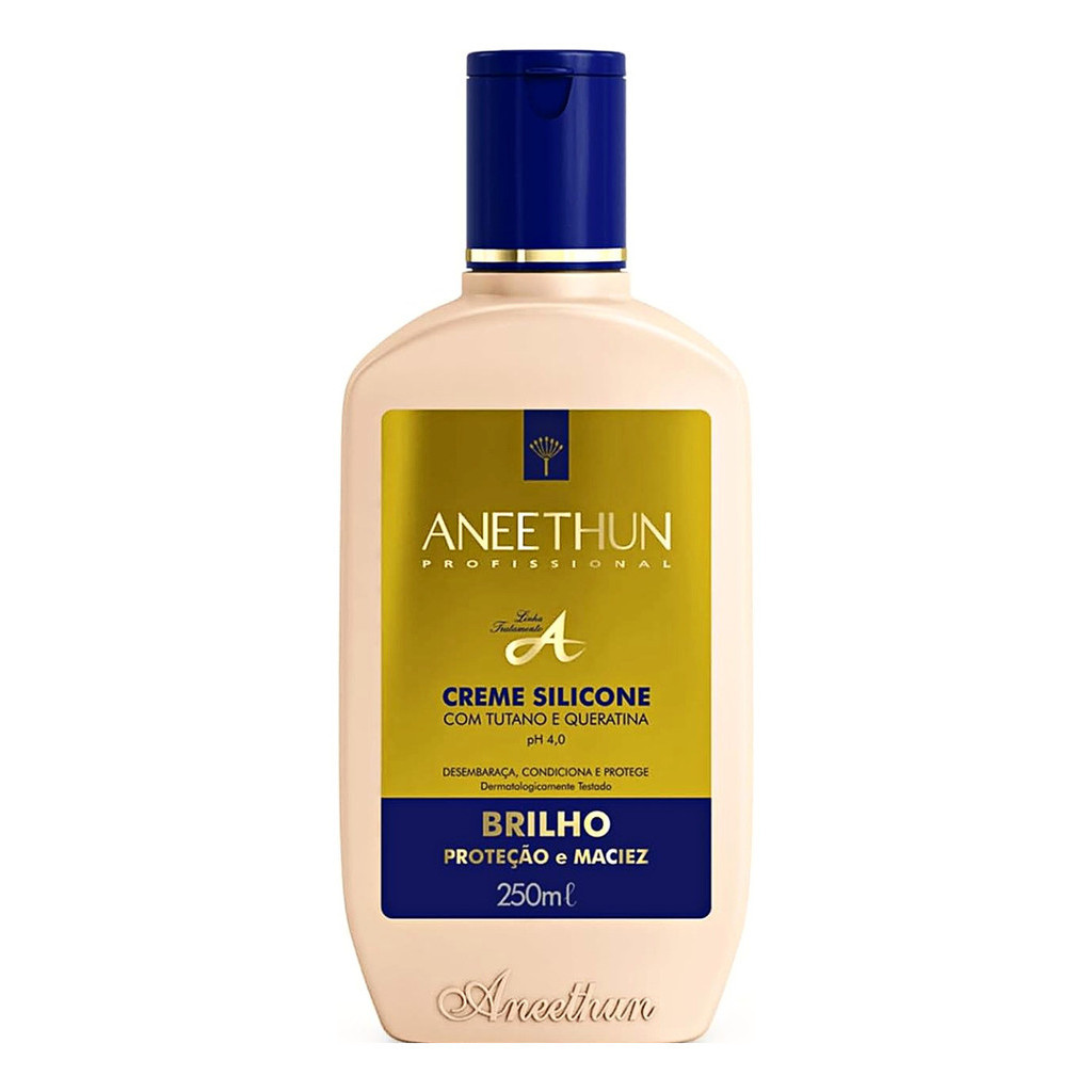Creme Silicone Frizz Controlado e Brilho aneethun 250ml | Shopee Brasil