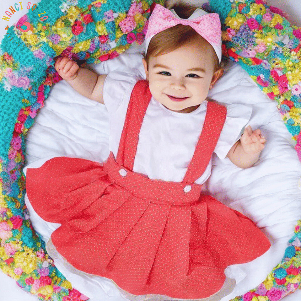 Jardineira Poá da Alice (Código: 00055) | Shopee Brasil