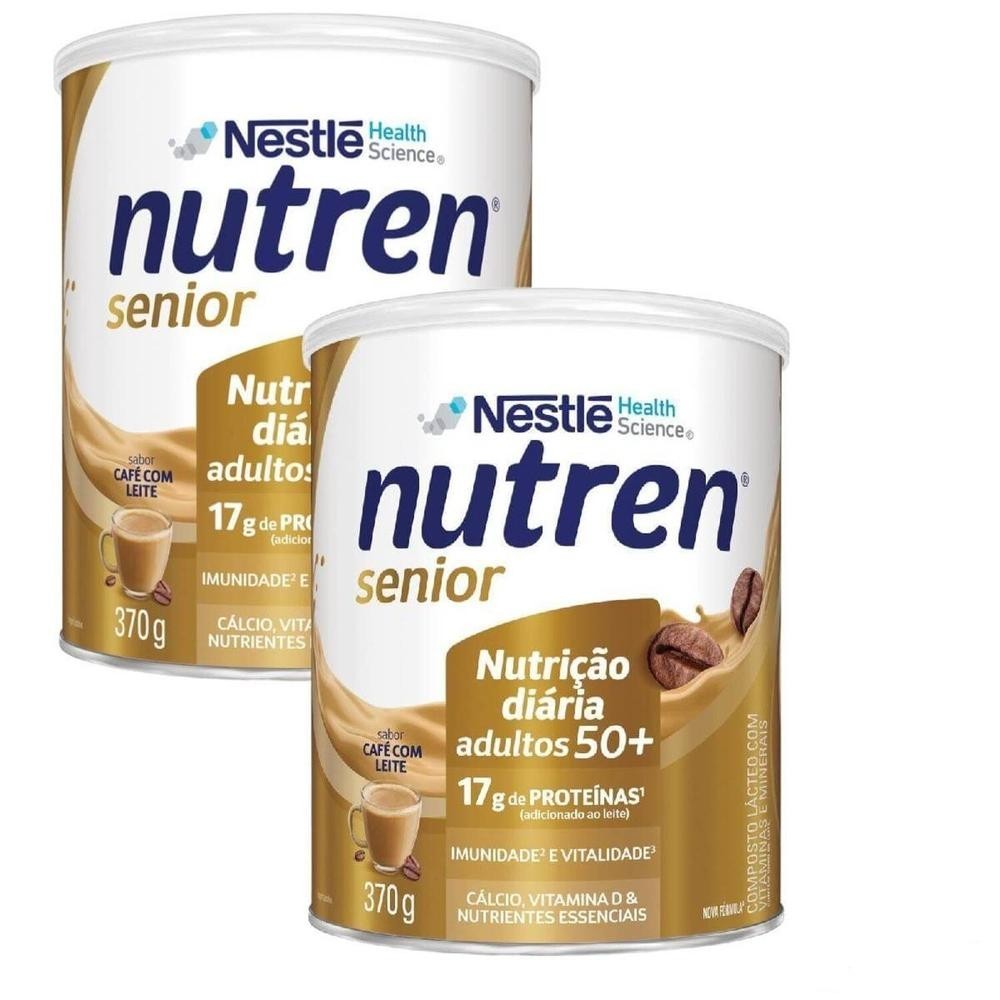 Kit 2 Unidades Nutren Senior Caf com Leite 370g | Shopee Brasil