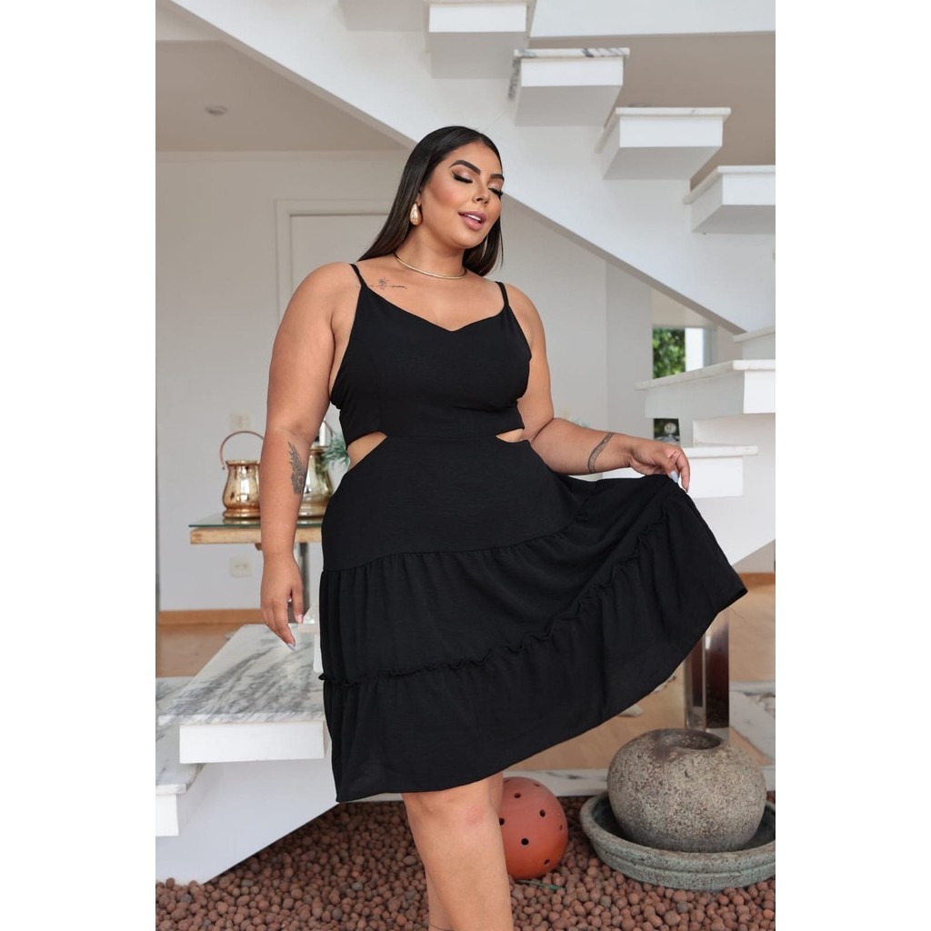 Vestido Sofie Plus Size G1 G2 G3 G4 | Shopee Brasil