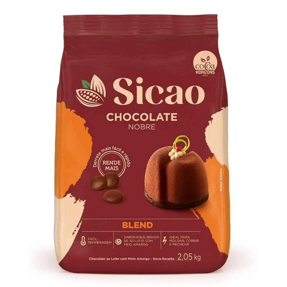 Chocolate Sicao Nobre Gotas 2,05kg Blend Blend | Shopee Brasil