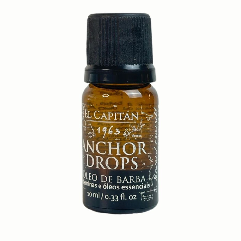 Óleo De Barba Anchor Drops 10ml El Capitán | Shopee Brasil