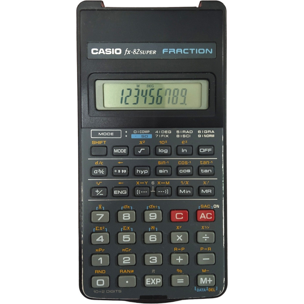 Calculadora Cientifica Vintage Casio Fx-82 Super Fraction | Shopee Brasil