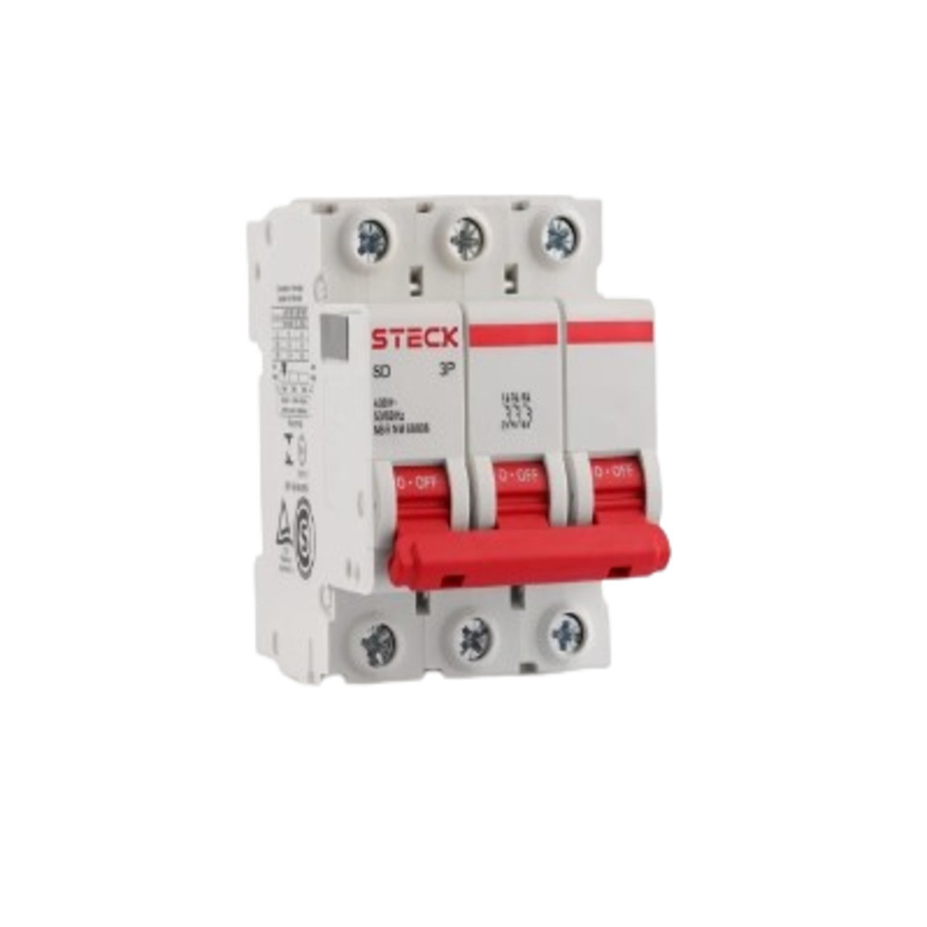 Disjuntor Tripolar De 10a Curva C - Sdd63c10 Steck | Shopee Brasil