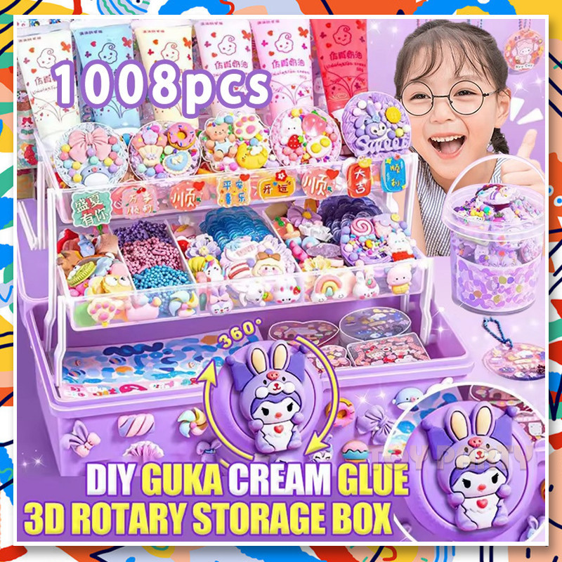 ⭐ 24H diy Toy 】 Gooka Conjunto Completo Adesivo De Cola Creme Para ...