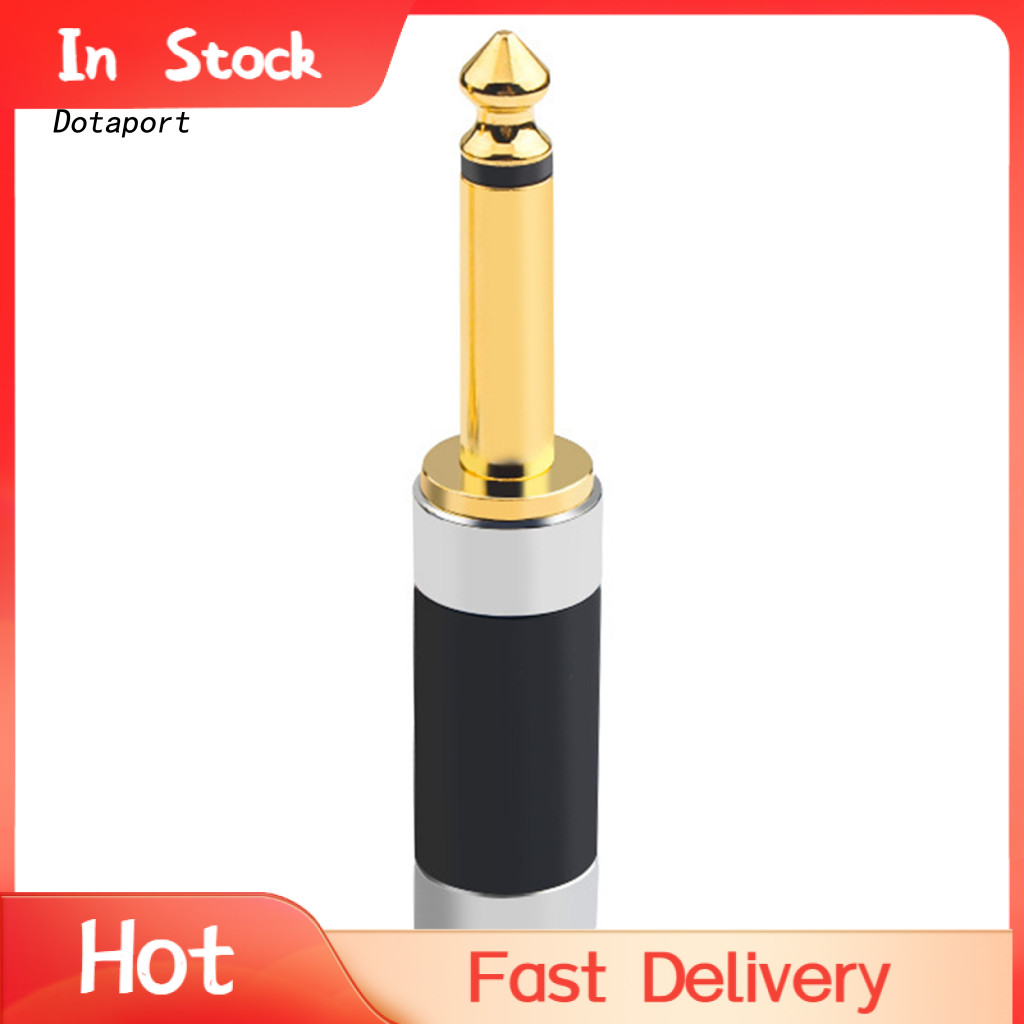 Audiophile Audio Plug 1/4 Inch Golden-plated 6.35mm for Dj Mixer ...