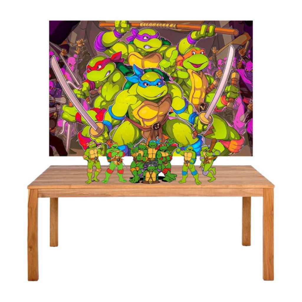 Kit Festa Tartarugas Ninja Display + Painel 100x60cm | Shopee Brasil